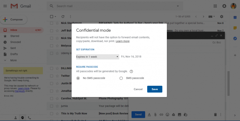 How to send confidential mails on Gmail