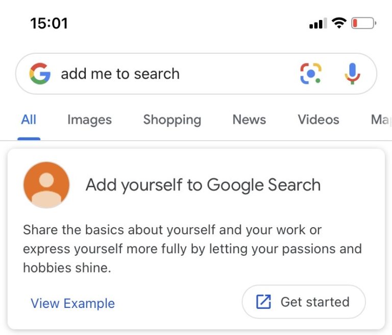 How to Create a Virtual 'Add Me to Search' Google Card - Dignited