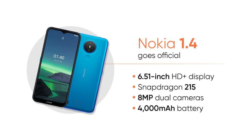 Nokia 1.4 Available in Kenya: Specs and Price