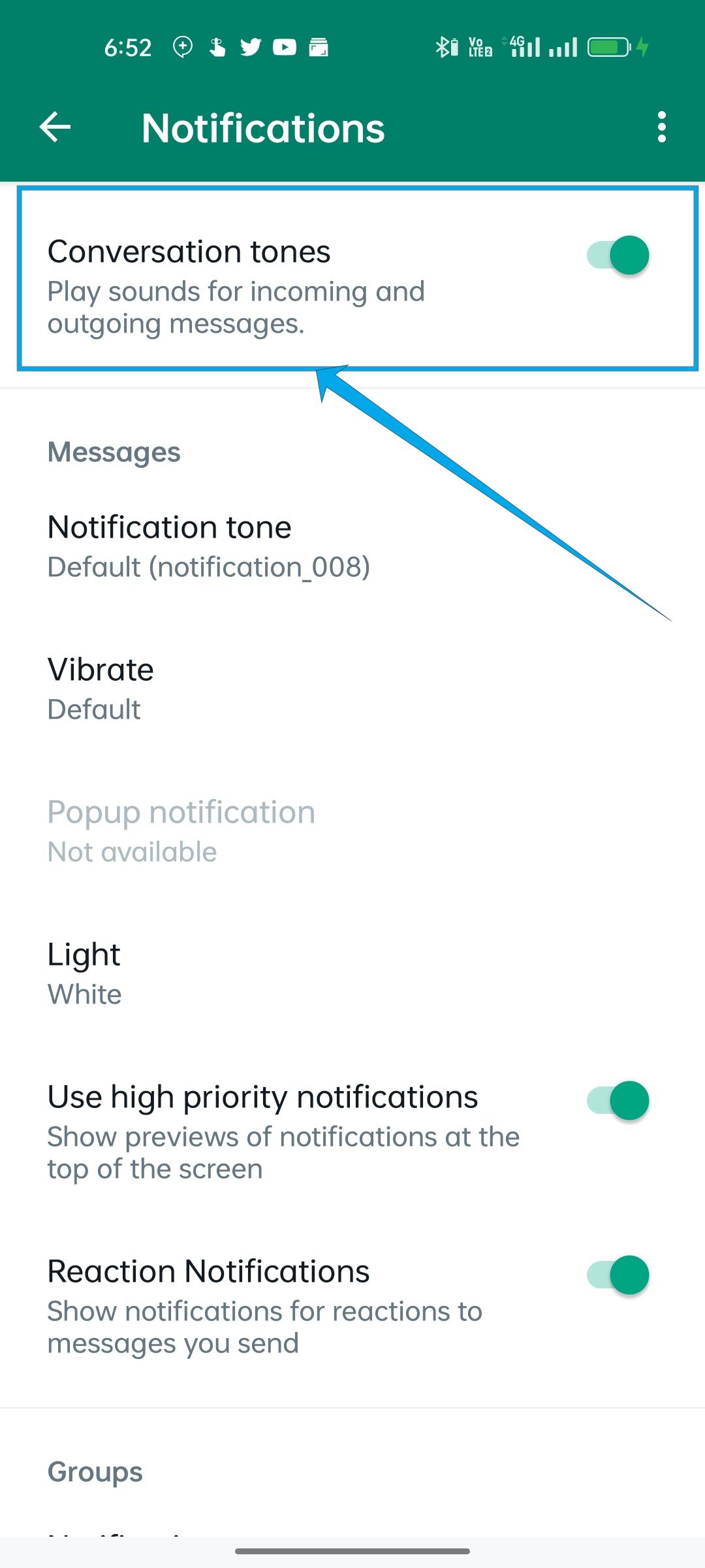 How to Disable WhatsApp Conversation Tones - Dignited How to Disable WhatsApp Conversation Tones - Dignited