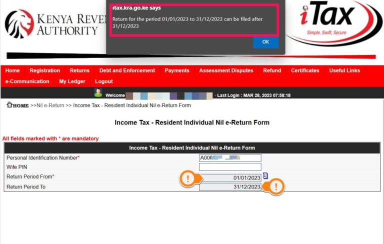 iTax: How to File Nil Returns on the KRA Portal - Dignited
