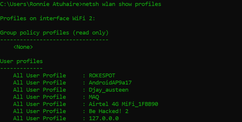 How To Find All Wifi Passwords On Windows Using Command Prompt Or Terminal Dignited 0966
